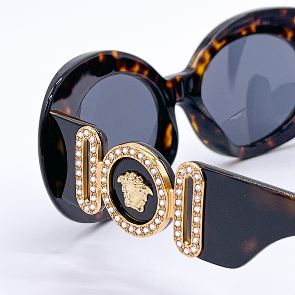 Versace | Accessories | New Ve4426bu 887 Womens Oval Sunglasses Versace ...